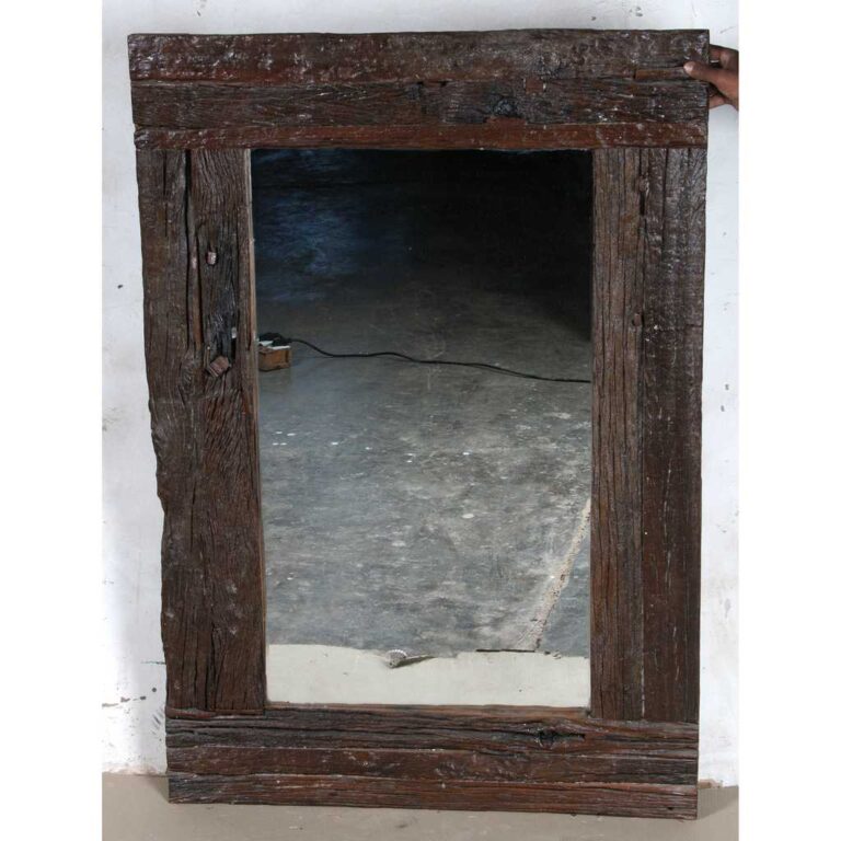Railway Wood Mirror - JUGs Indian Furniture and Accessories