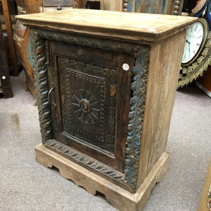 Carved Edge Bedside Table - JUGs Indian Furniture & Gifts