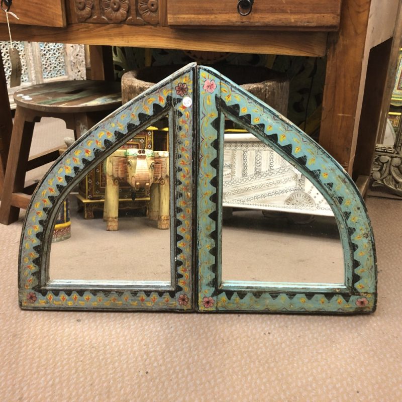 Hand-Painted Arch Mirror - JUGs Indian Furniture & Accessories